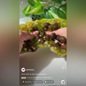 Pilot Slime | Art | Pilot Slime Coco Calypso Gravel Pebble Slime | Poshmark